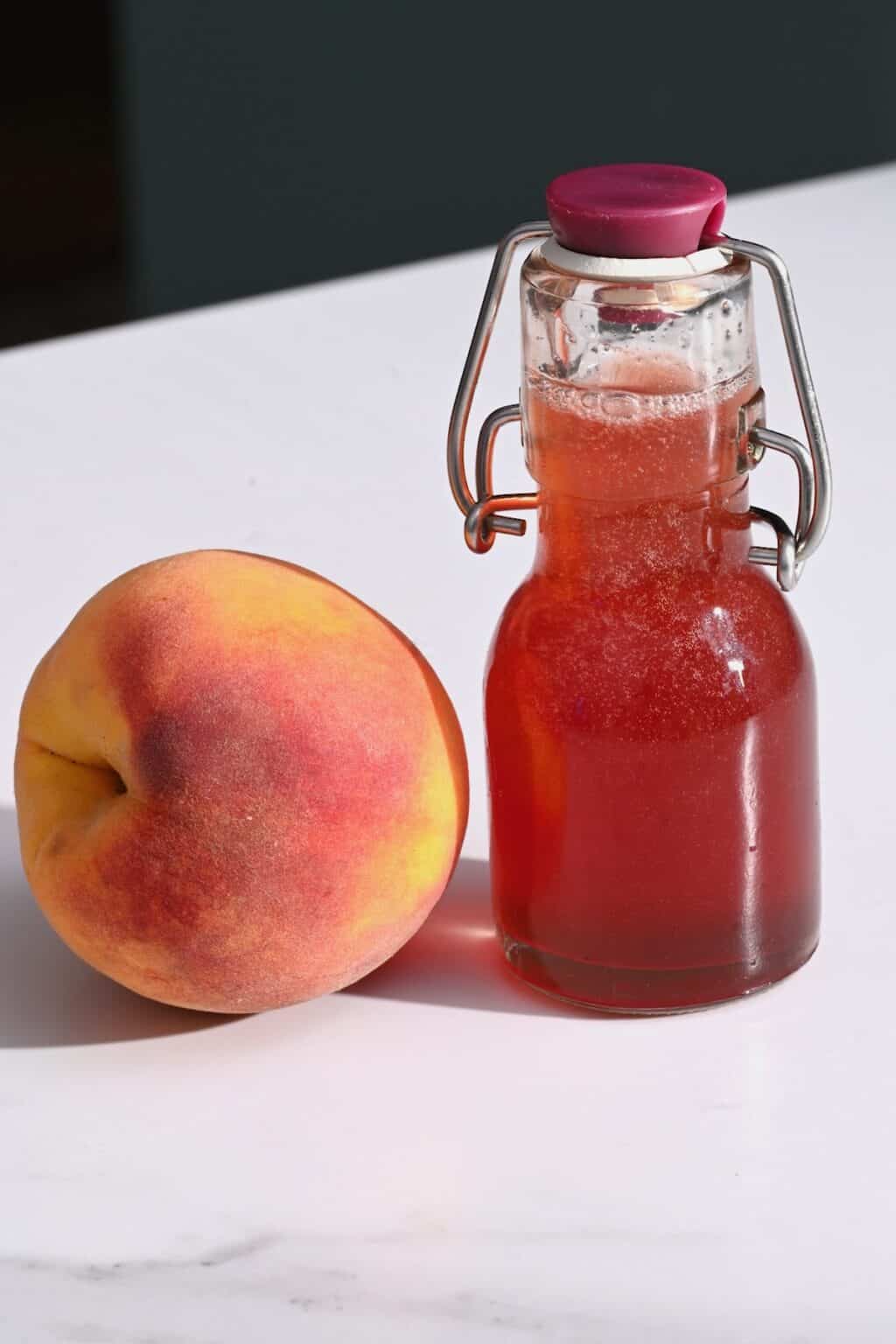 How to Make Peach Simple Syrup - Alphafoodie