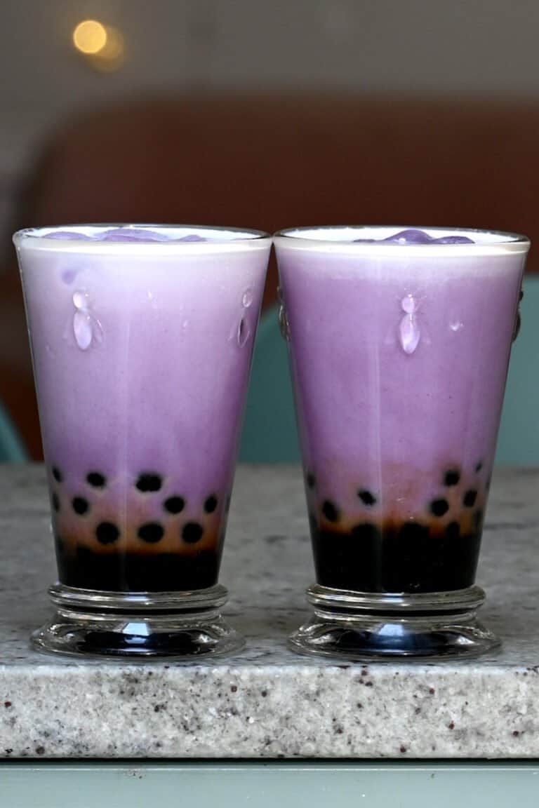 How To Make Taro Milk Tea (Taro Bubble Tea) - Alphafoodie