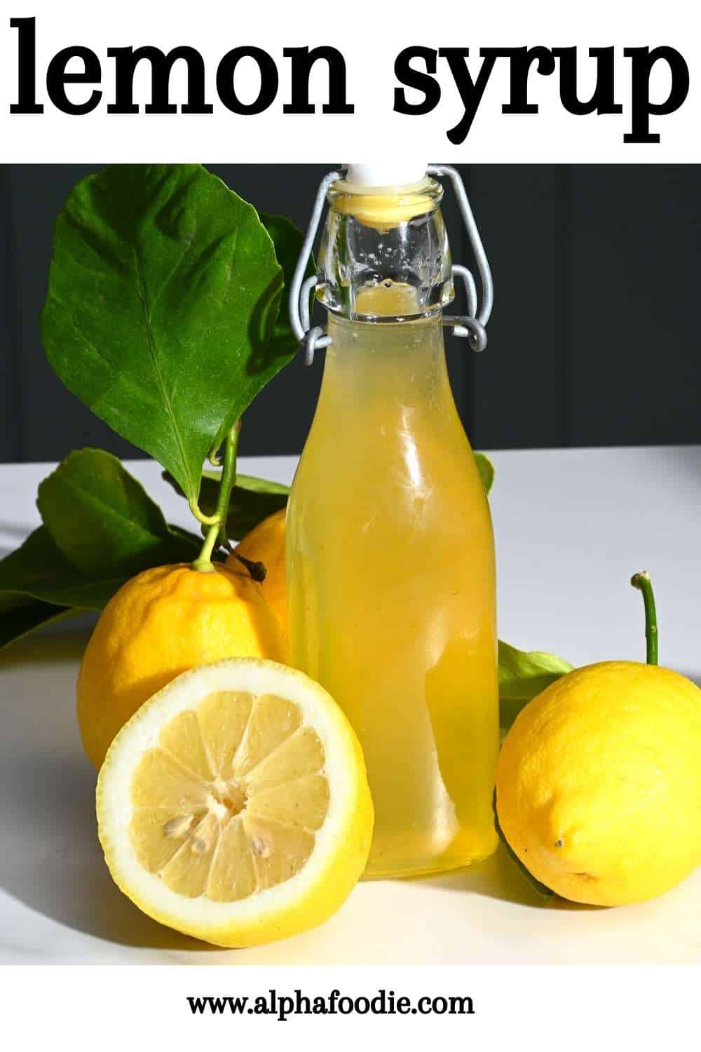 Lemon Simple Syrup - Alphafoodie