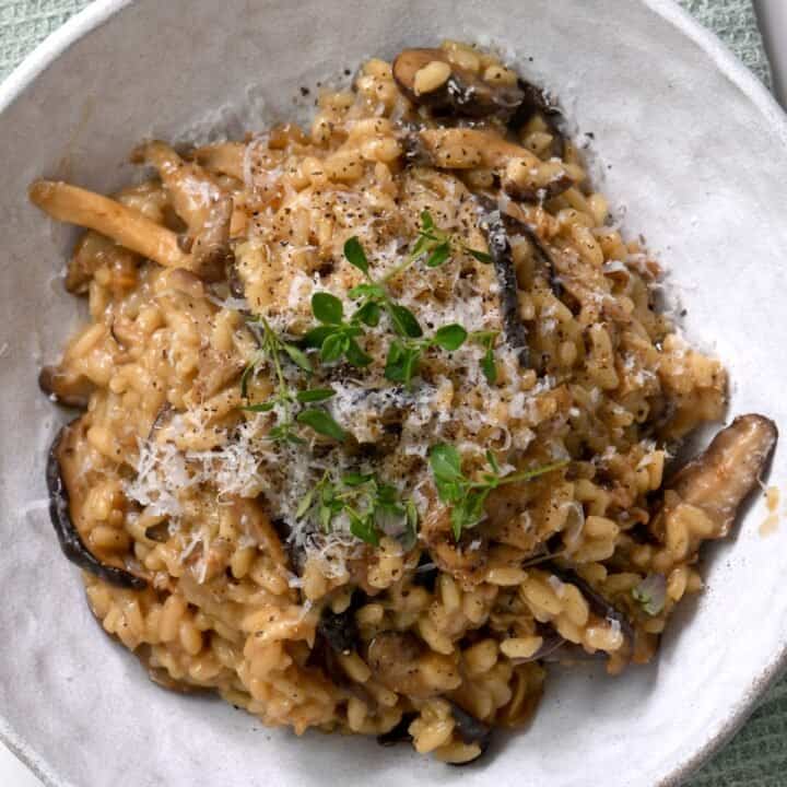 Perfect Wild Mushroom Risotto - Alphafoodie