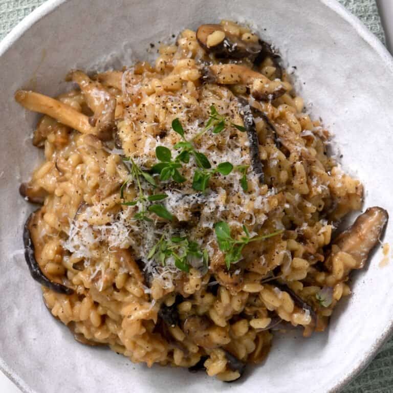 Perfect Wild Mushroom Risotto - Alphafoodie