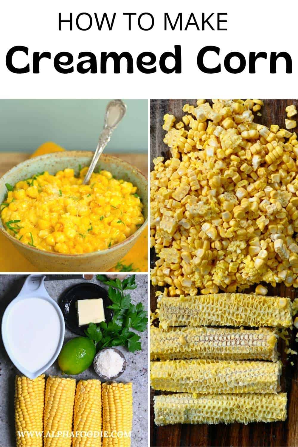 Easy Creamed Corn Recipe - Alphafoodie