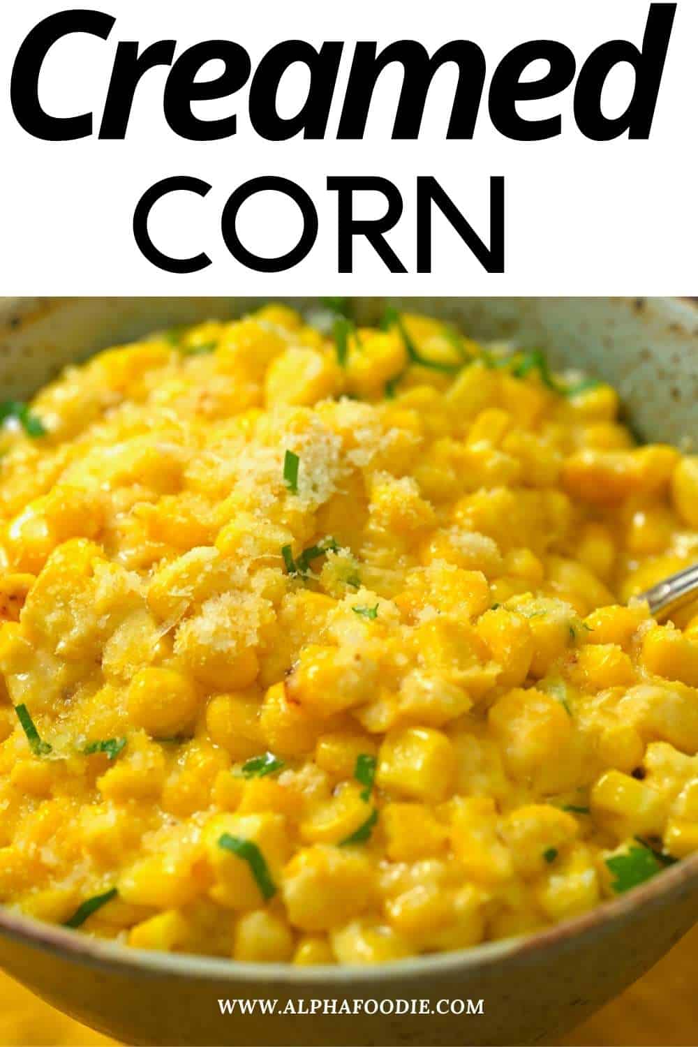 Easy Creamed Corn Recipe - Alphafoodie