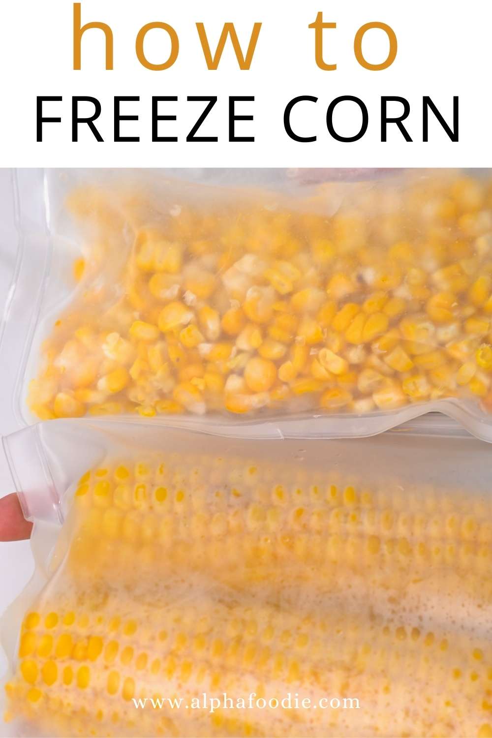 How to Freeze Corn (On or Off the Cob) - Alphafoodie