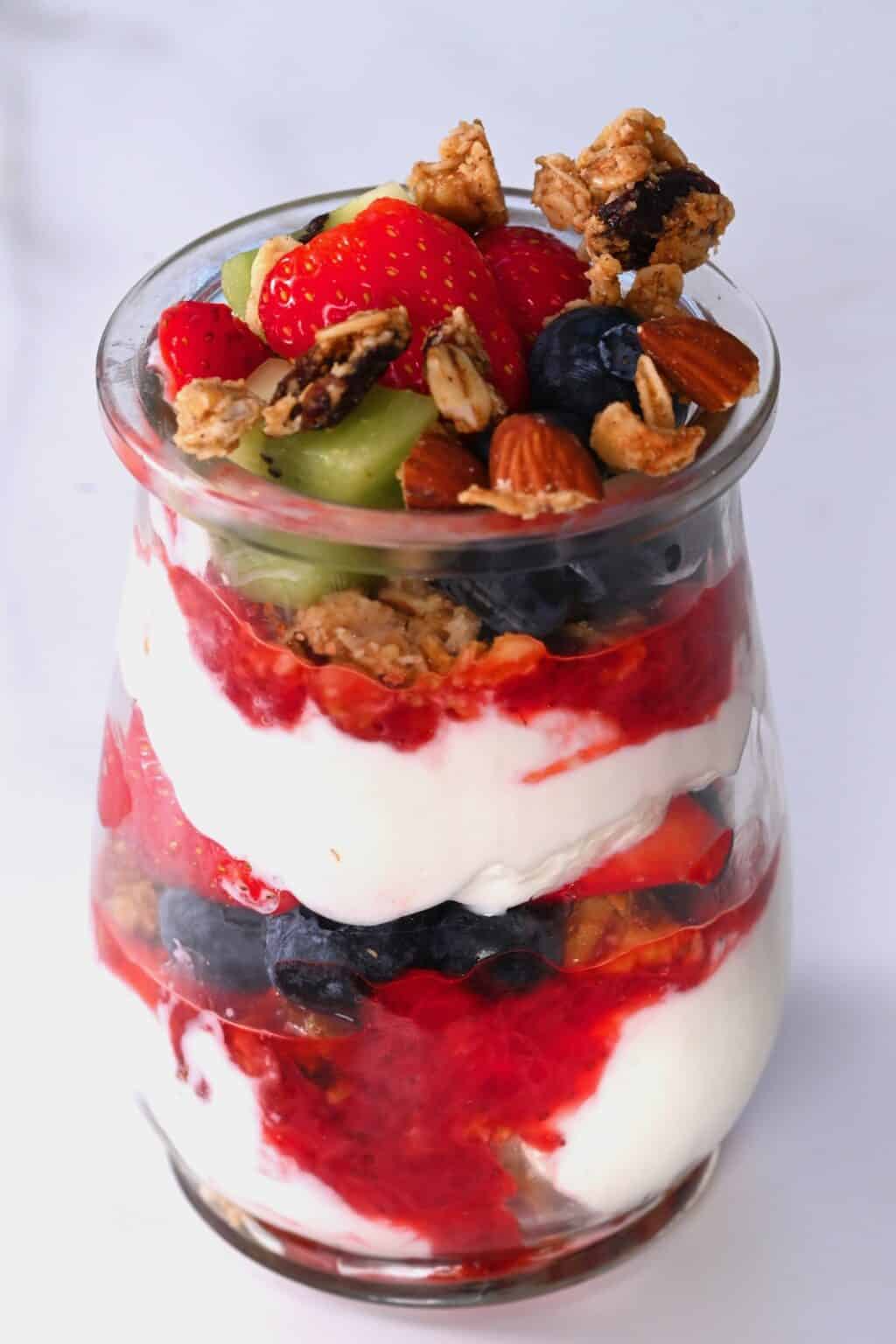 Healthy Fruit and Yogurt Parfaits - Alphafoodie