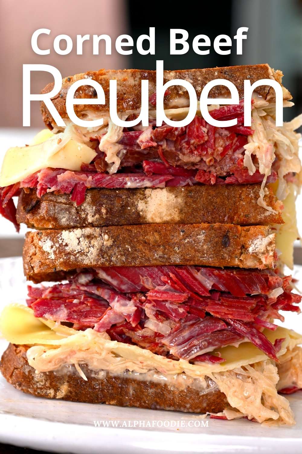 Juicy Homemade Reuben Sandwich Recipe - Alphafoodie