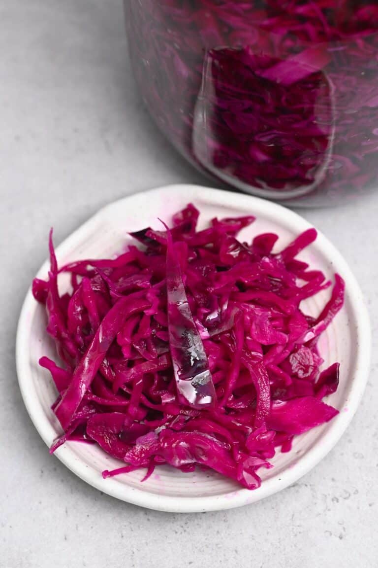 Quick Pickled Cabbage - Alphafoodie