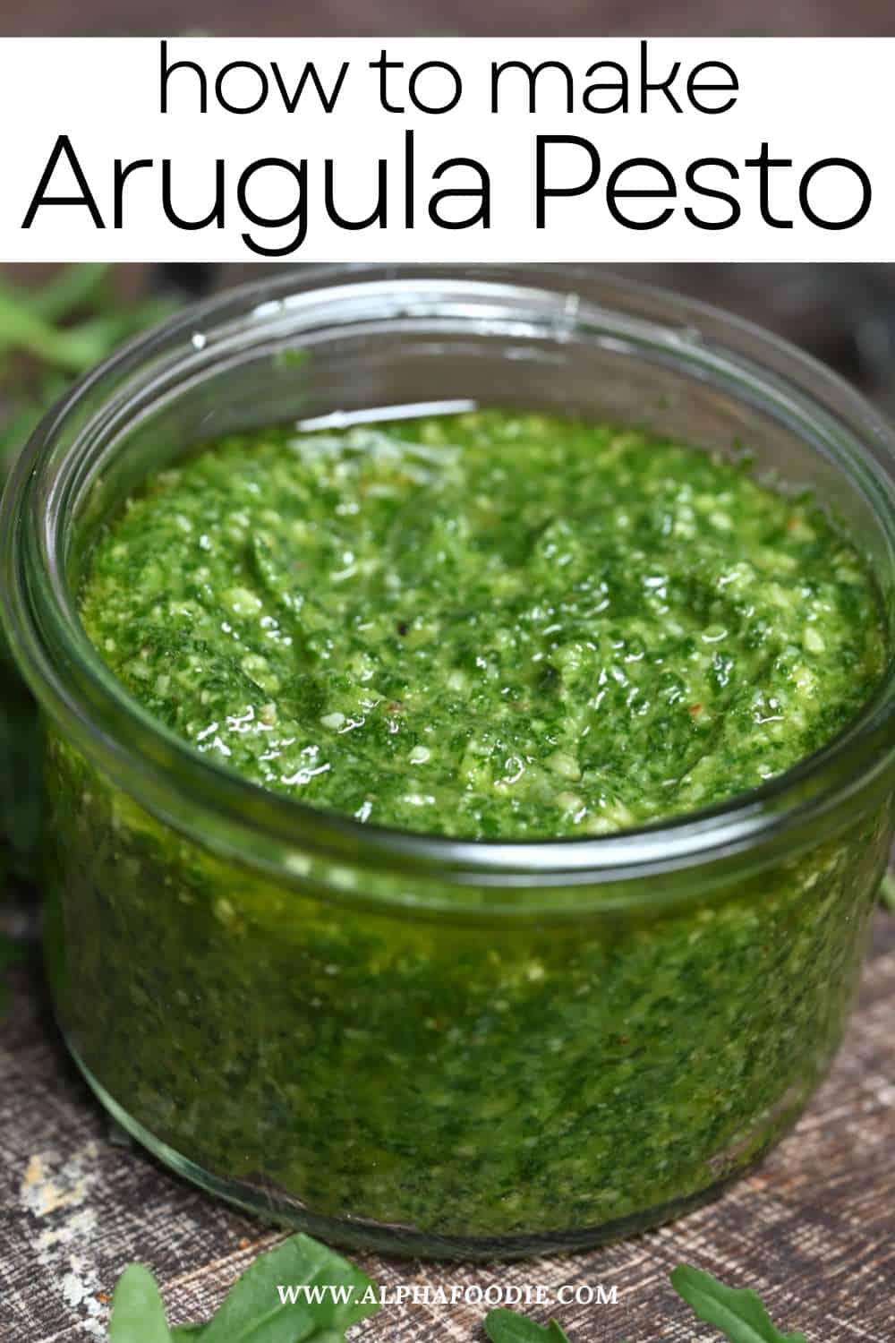 Arugula Pesto Recipe (5 Minute) - Alphafoodie