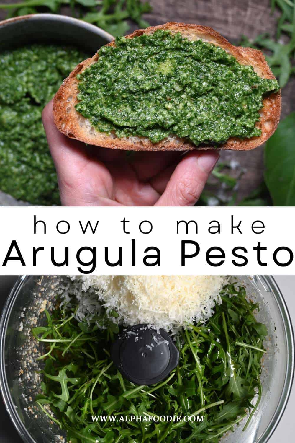 Arugula Pesto Recipe (5 Minute) - Alphafoodie