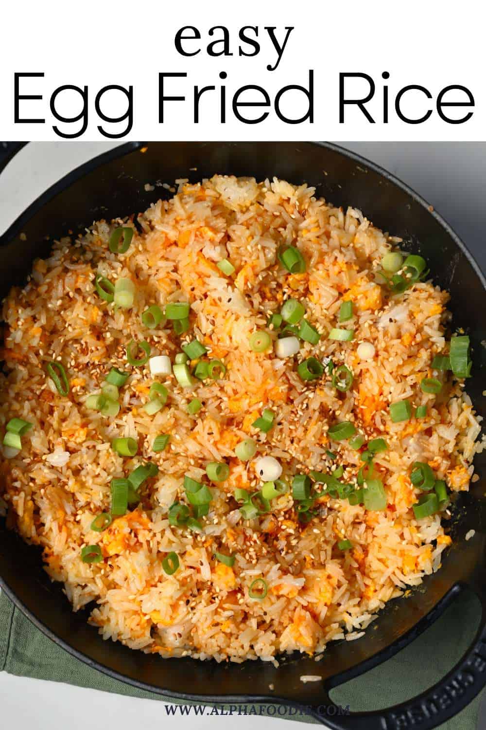 The Best Egg Fried Rice Recipe - Alphafoodie