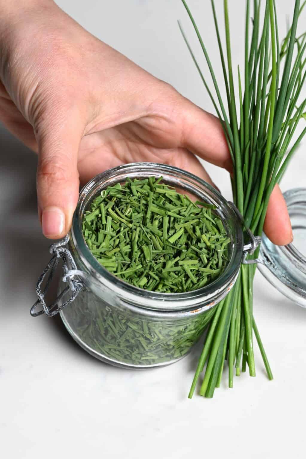 How to Dry Chives - Alphafoodie