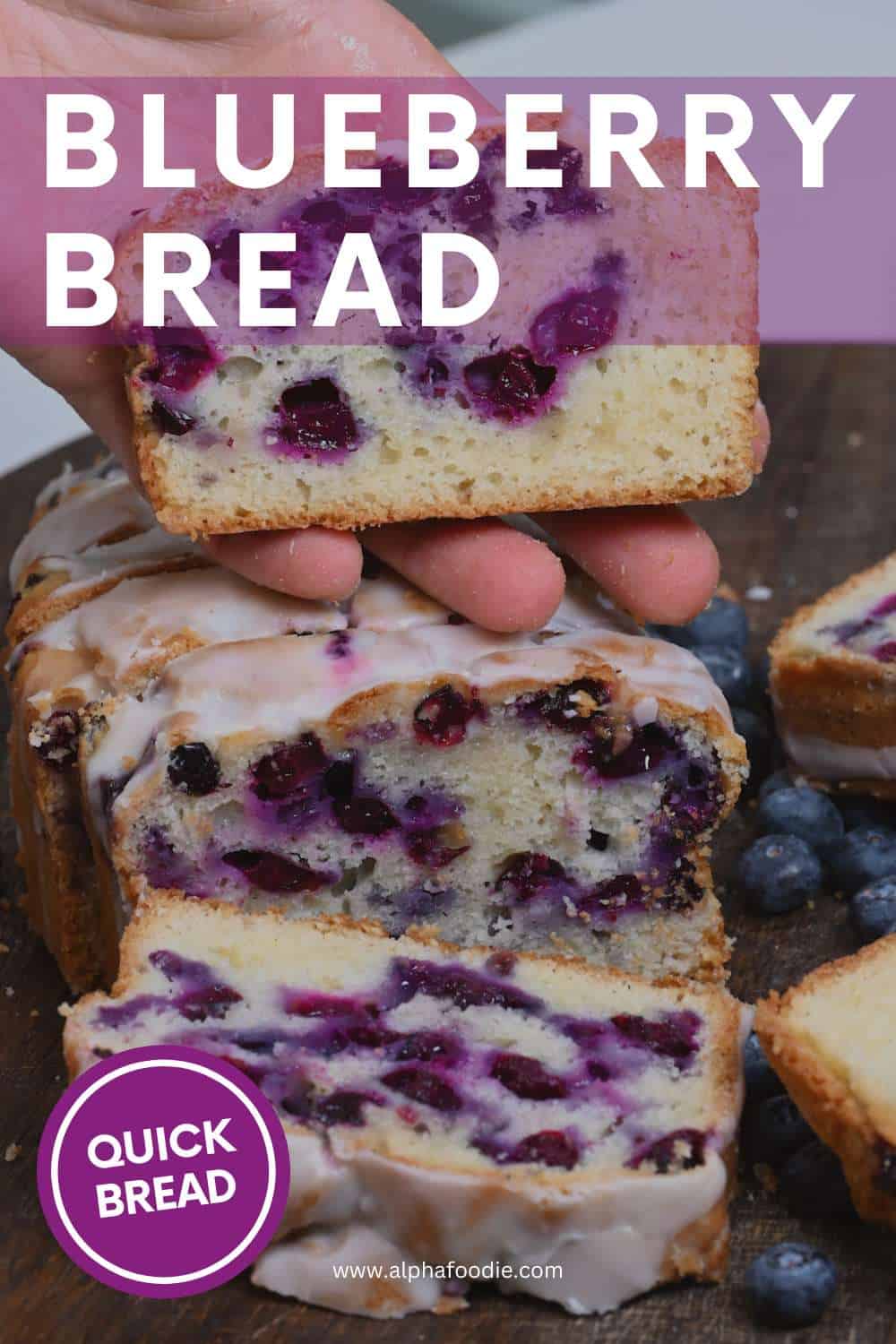 Quick and Easy Blueberry Bread - Alphafoodie