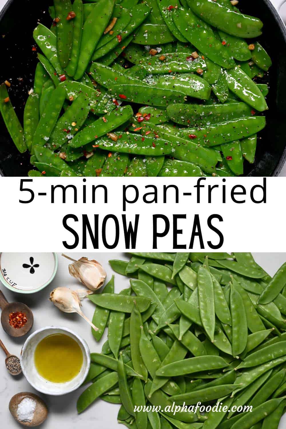 Quick and Easy Snow Peas Recipe - Alphafoodie