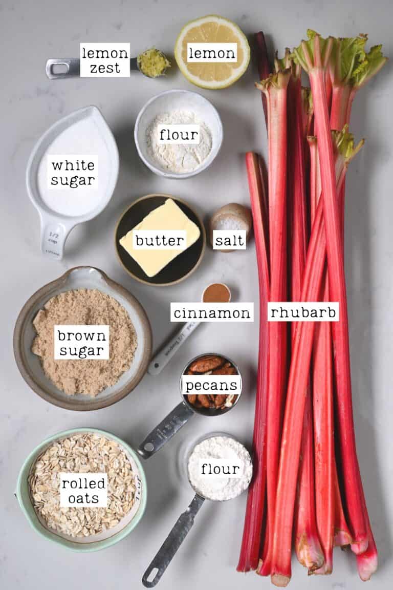 Easy Rhubarb Crisp Recipe - Alphafoodie