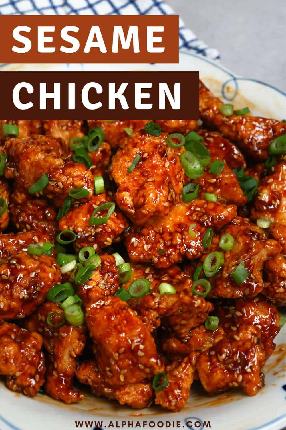 Easy Sesame Chicken Recipe - Alphafoodie