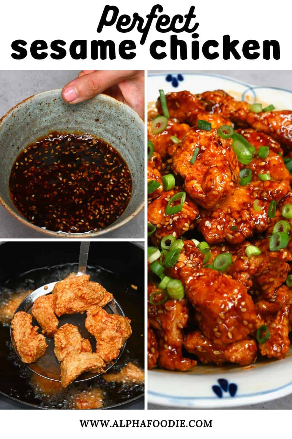 Easy Sesame Chicken Recipe - Alphafoodie