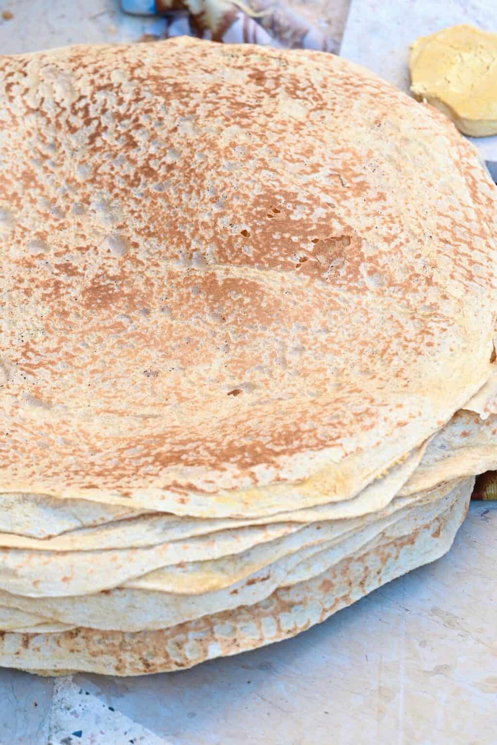 Lebanese Markouk Saj Bread - Alphafoodie