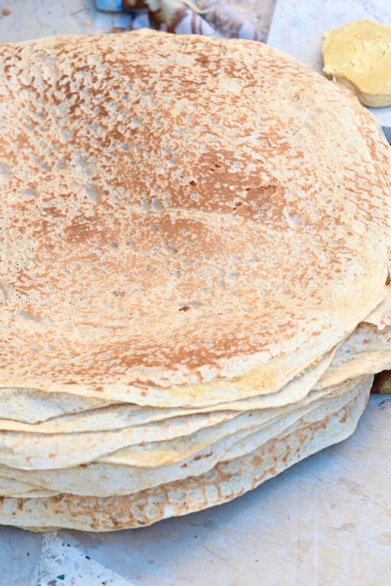 Lebanese Markouk Saj Bread - Alphafoodie