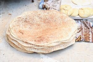 Lebanese Markouk Saj Bread - Alphafoodie