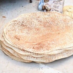 Lebanese Markouk Saj Bread - Alphafoodie