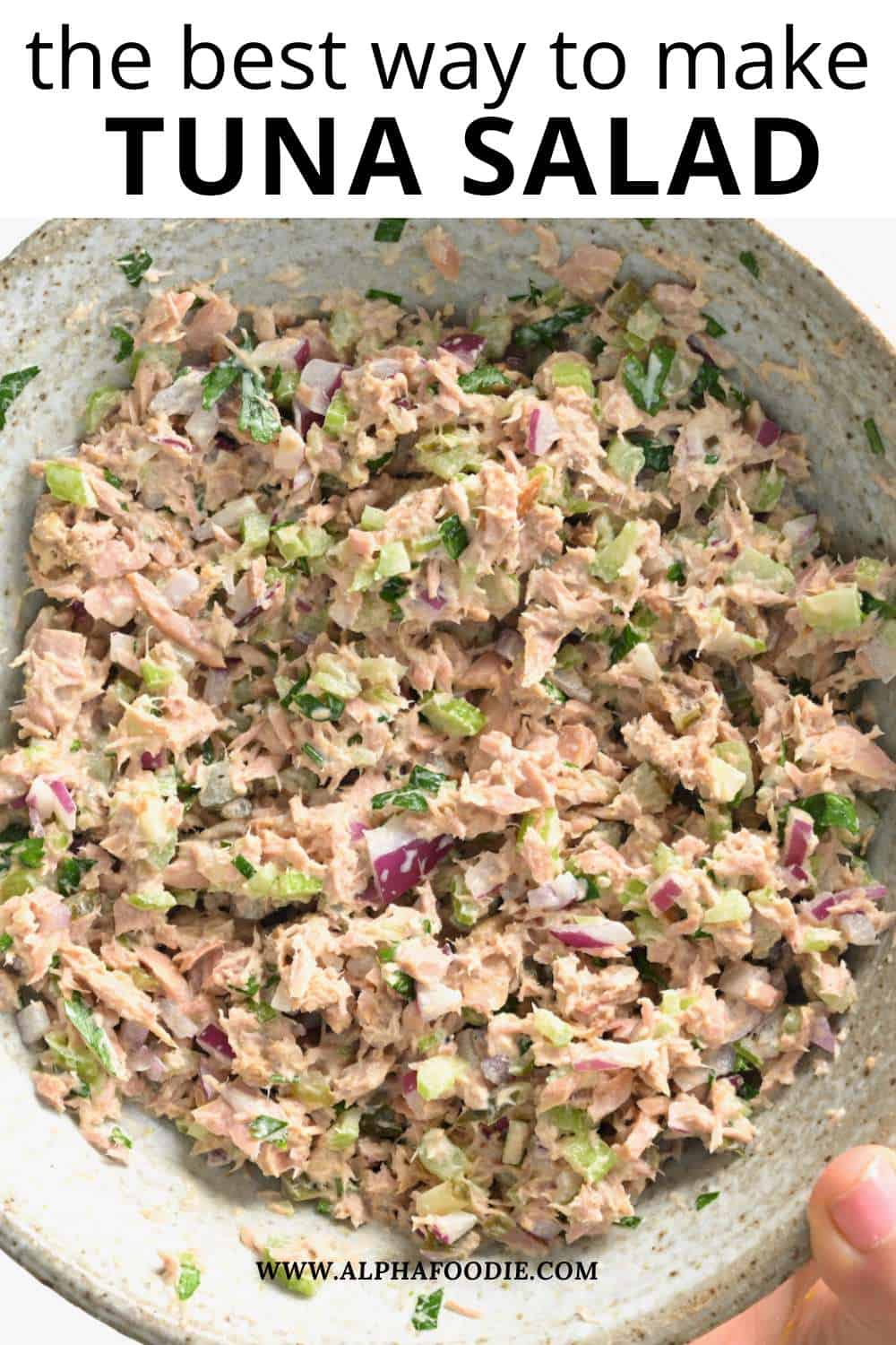 Easy Tuna Salad Recipe (With Video) - Alphafoodie