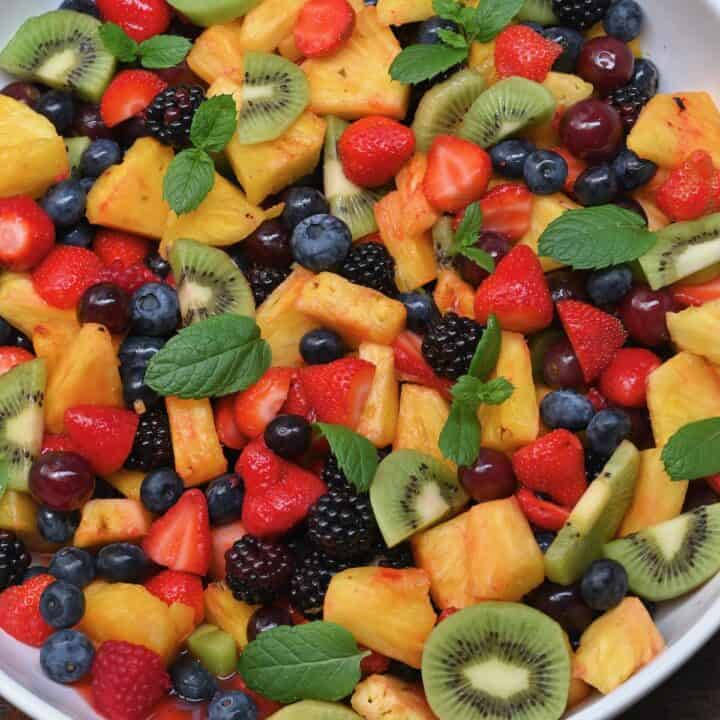 Delicious Fruit Salad with the Best Dressing - Alphafoodie