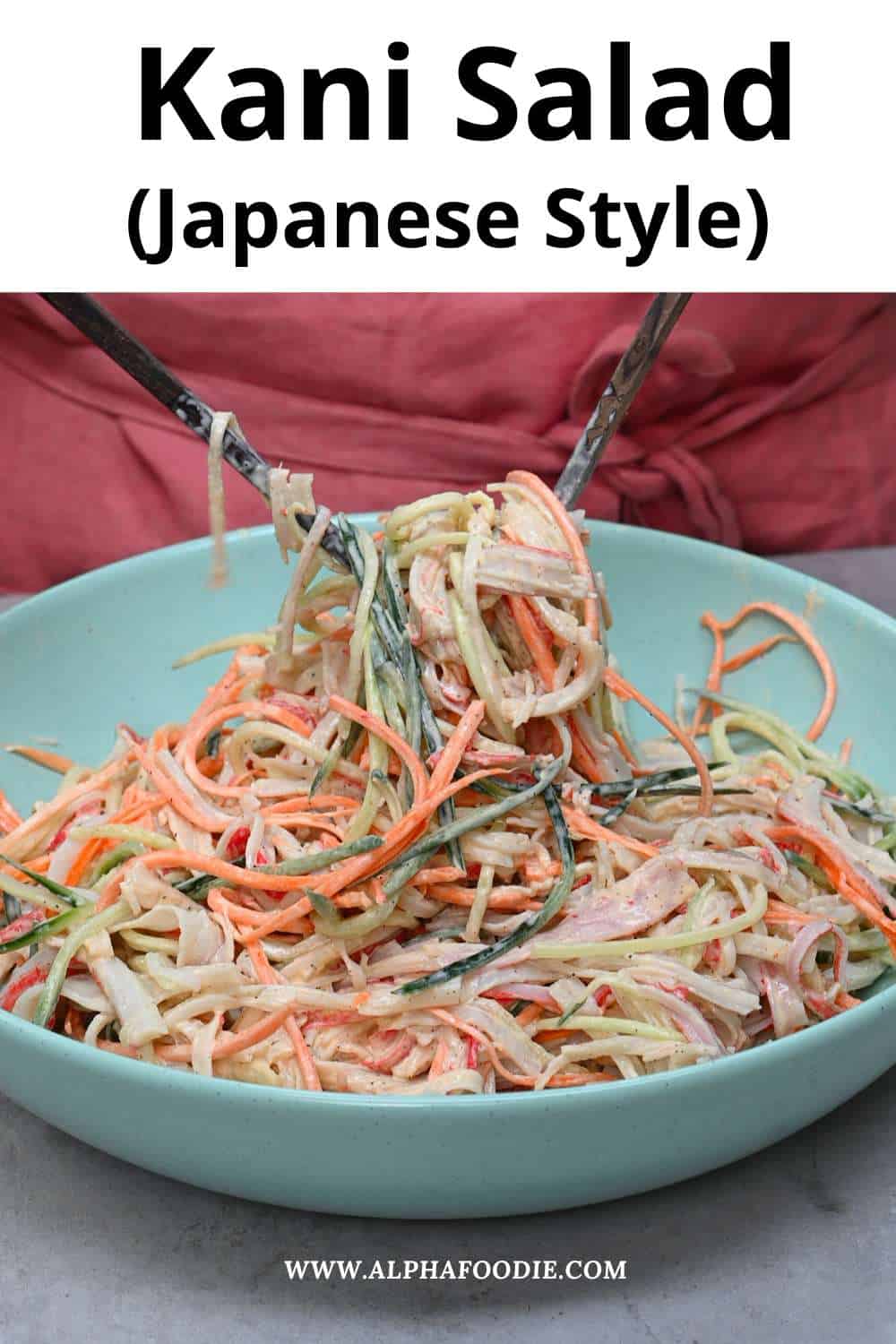 Kani Salad (Japanese Style) - Alphafoodie
