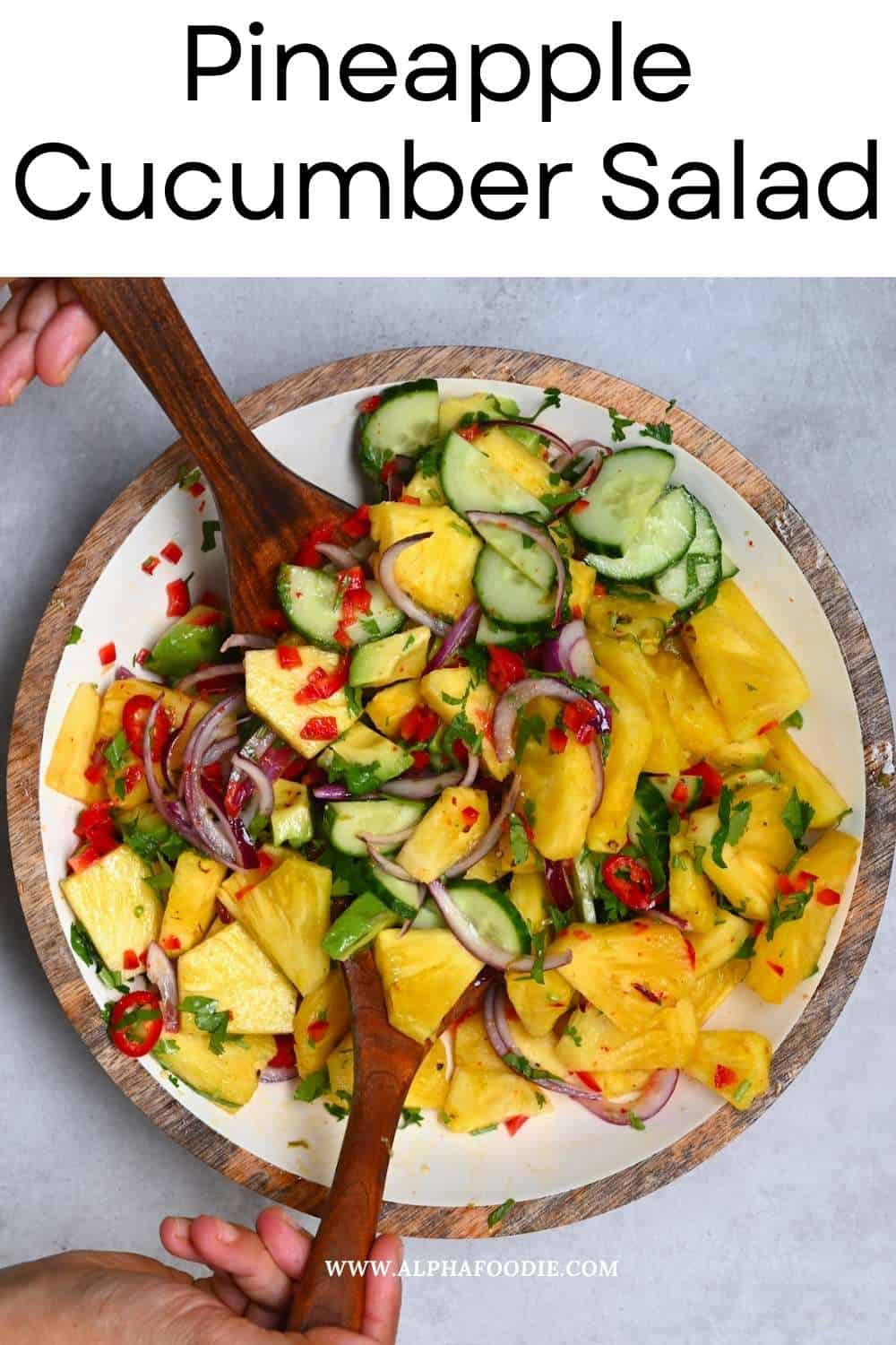 Pineapple Salad - Easy Pineapple Recipe - Alphafoodie