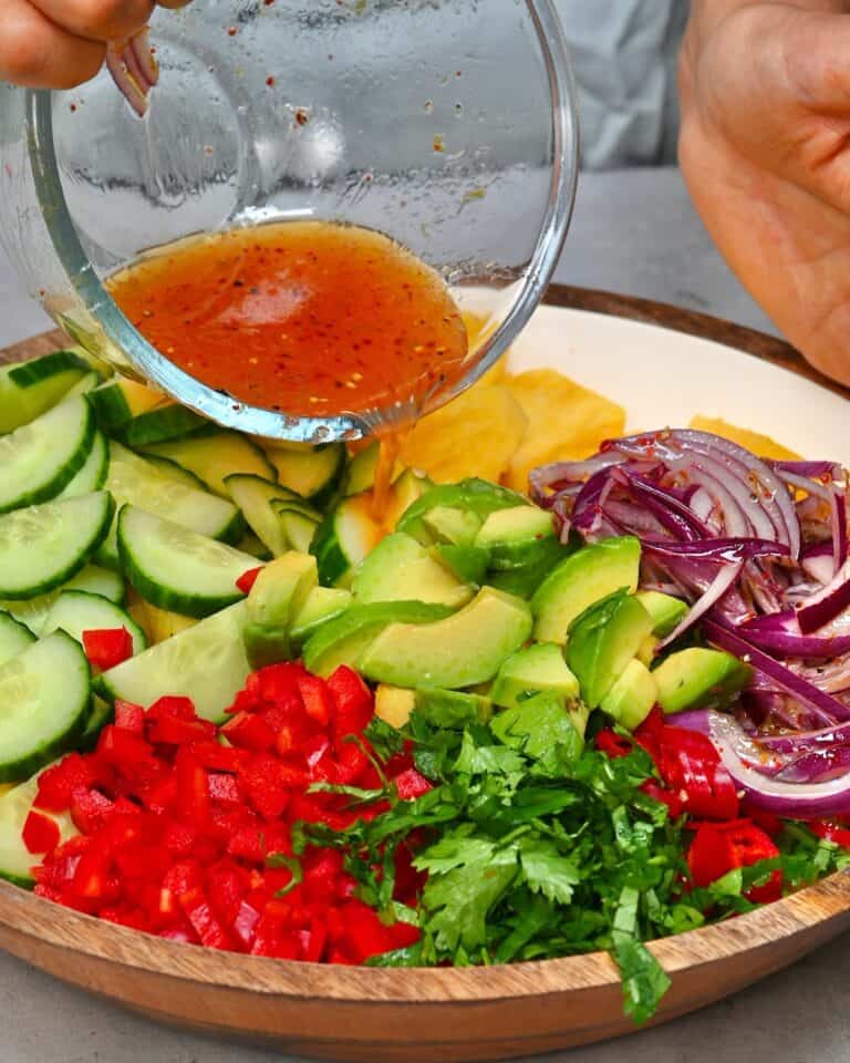 Pineapple Salad - Easy Pineapple Recipe - Alphafoodie