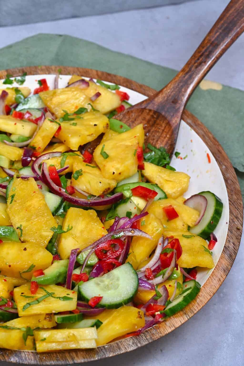 Pineapple Salad - Easy Pineapple Recipe - Alphafoodie