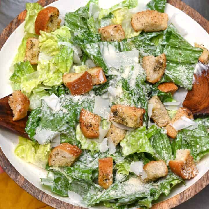 The Best Homemade Caesar Salad - Alphafoodie