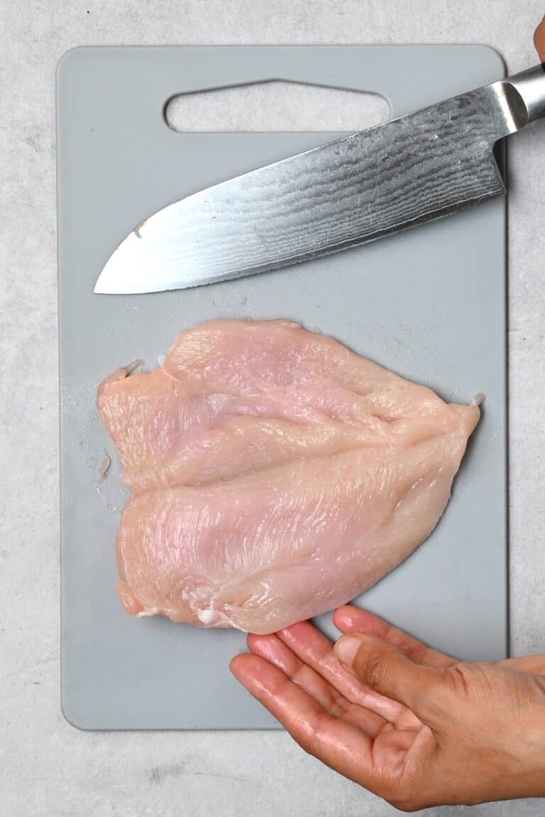 How to Butterfly a Chicken Breast - Alphafoodie
