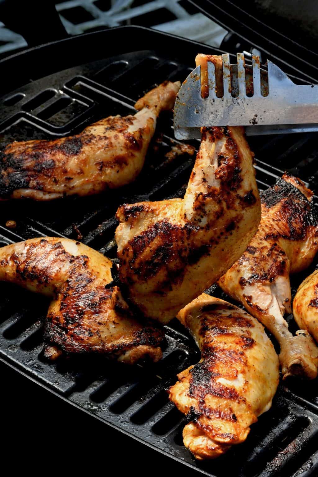 Perfect Grilled Chicken Quarters - Alphafoodie