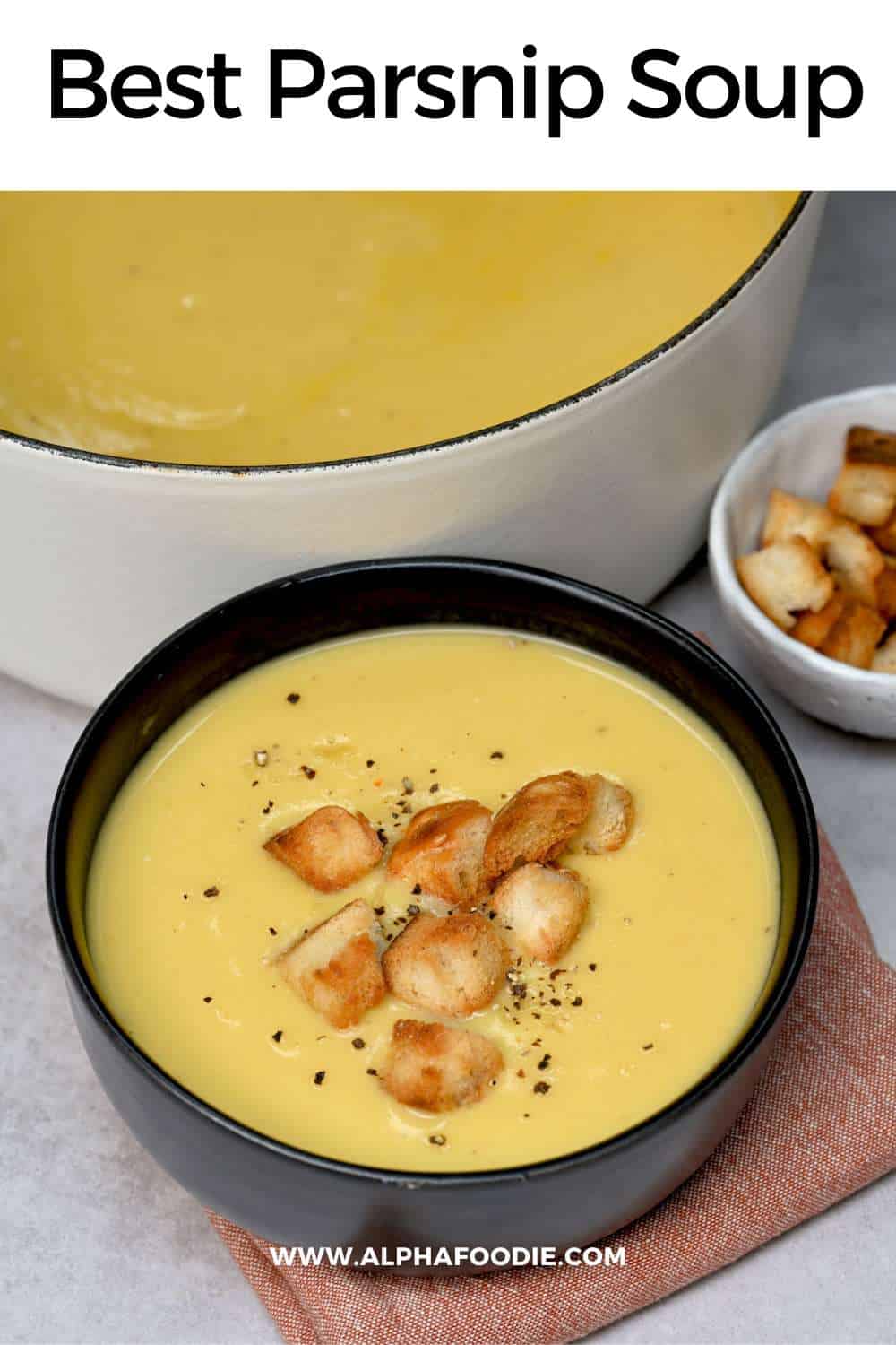 Creamy Parsnip Soup Recipe - Alphafoodie