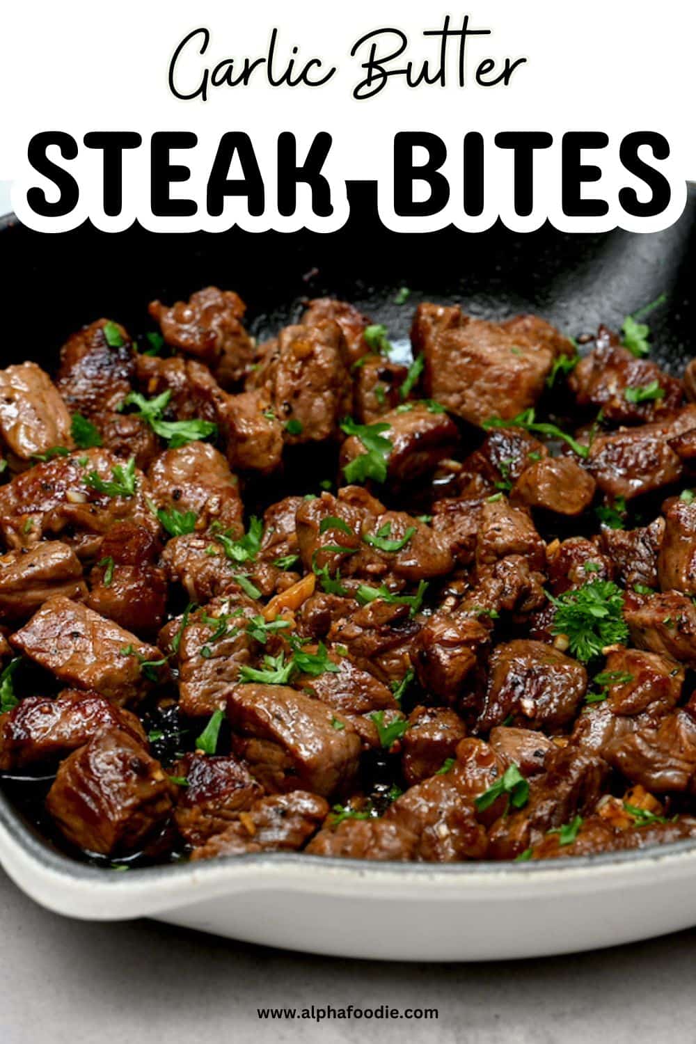 Garlic Butter Steak Bites - Alphafoodie