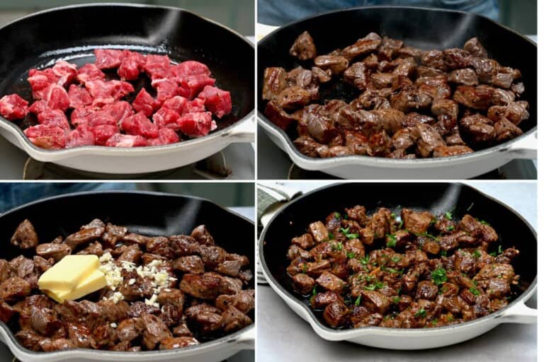Garlic Butter Steak Bites - Alphafoodie