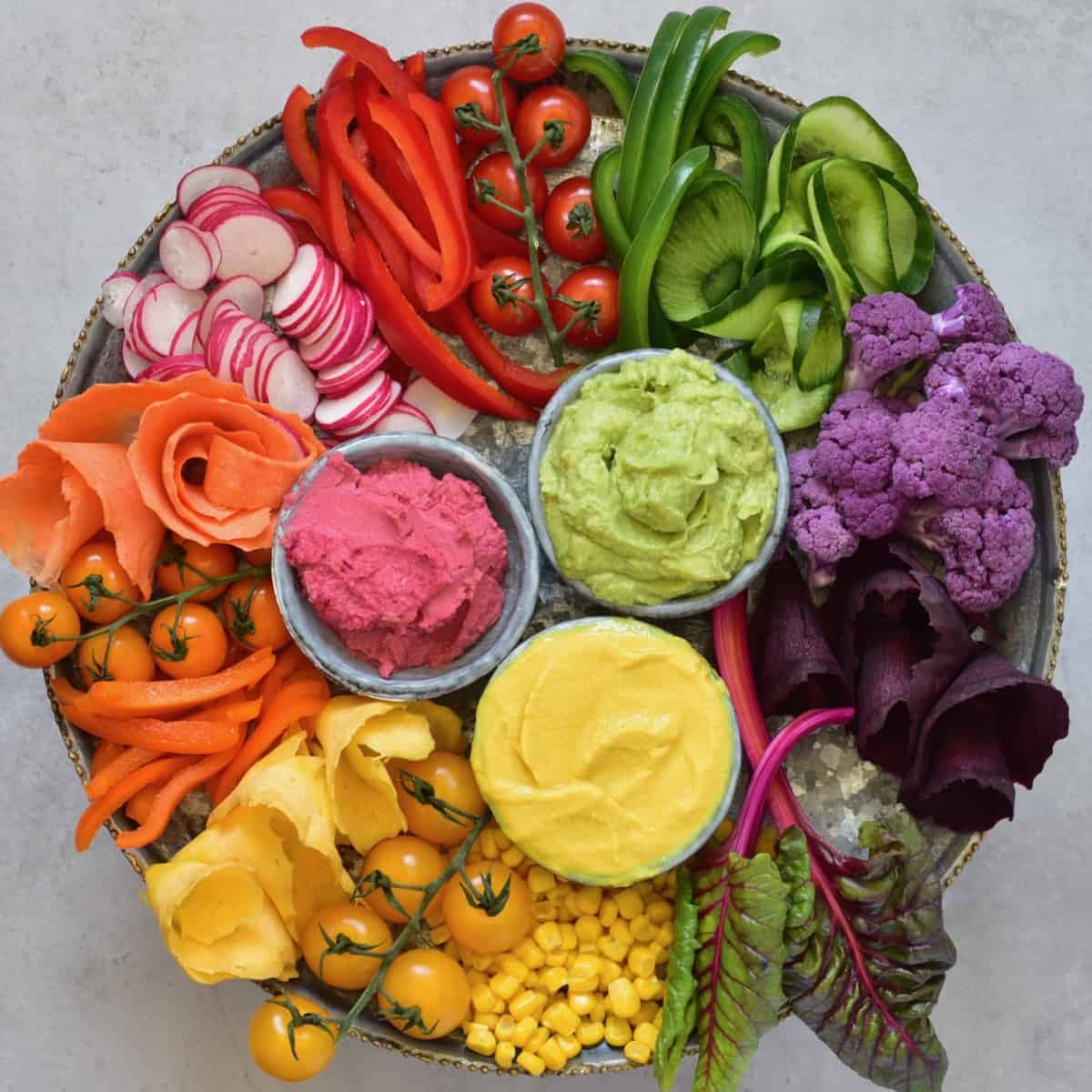 Crudite Platter (Veggie Platter with Dips) - Alphafoodie