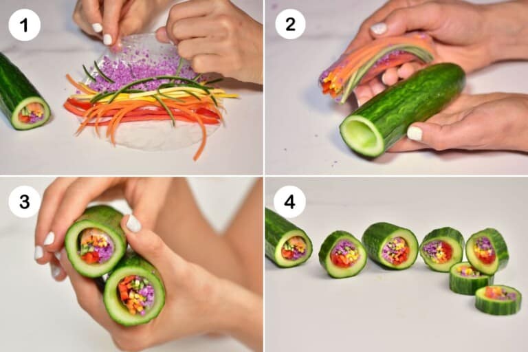 Cucumber Sushi (Without Rice) - Alphafoodie