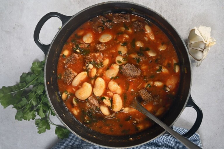 Butter Bean Stew (Fasolia) - Alphafoodie
