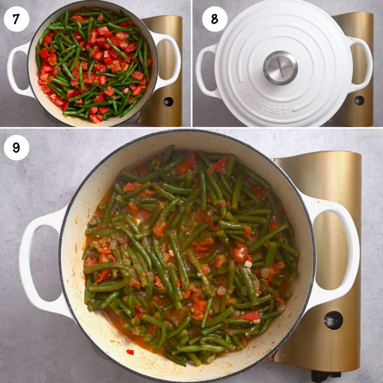 Lebanese Green Beans (Loubieh Bi Zeit) - Alphafoodie