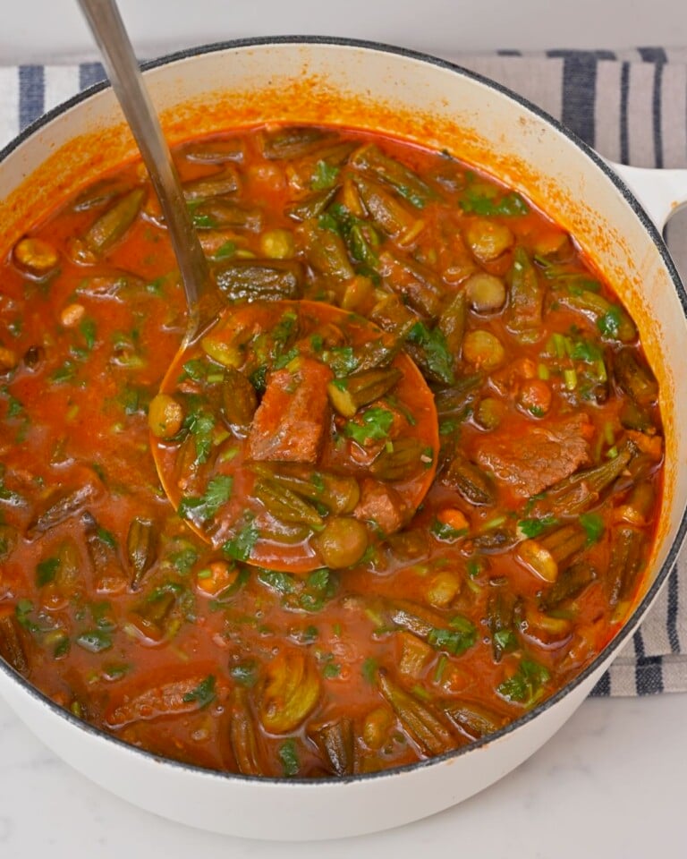 Bamya Okra Stew - Alphafoodie