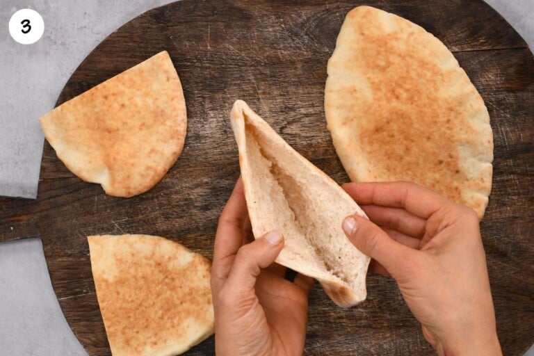 Arayes (Lebanese Meat-Stuffed Pita) - Alphafoodie
