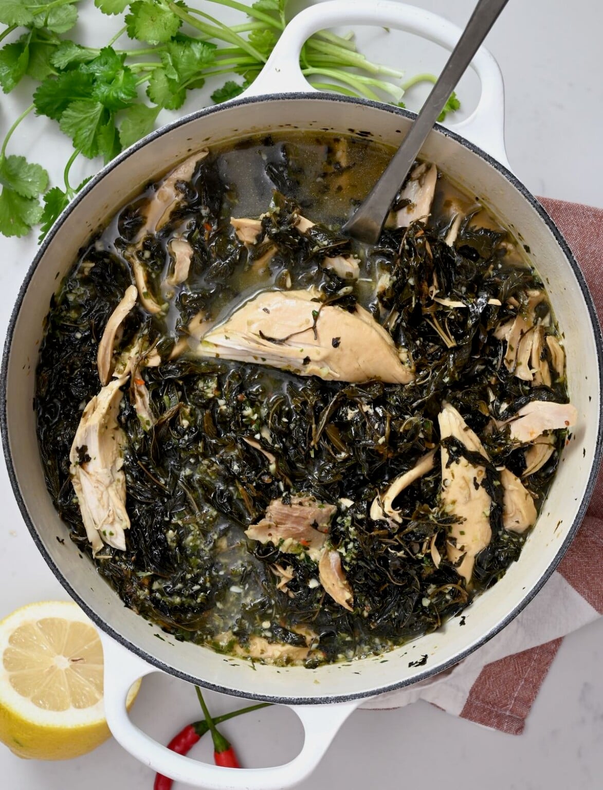 Mom’s Authentic Lebanese Molokhia (Mloukhiyeh) - Alphafoodie