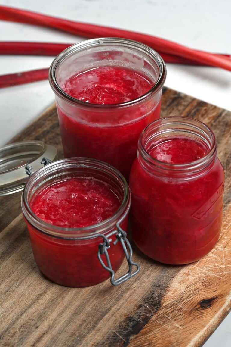 Rhubarb Jam Recipe (With Video) - Alphafoodie