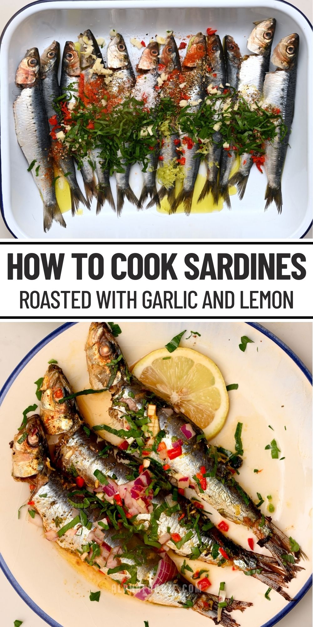 How to Cook Sardines (Roasted with Garlic and Lemon) - Alphafoodie